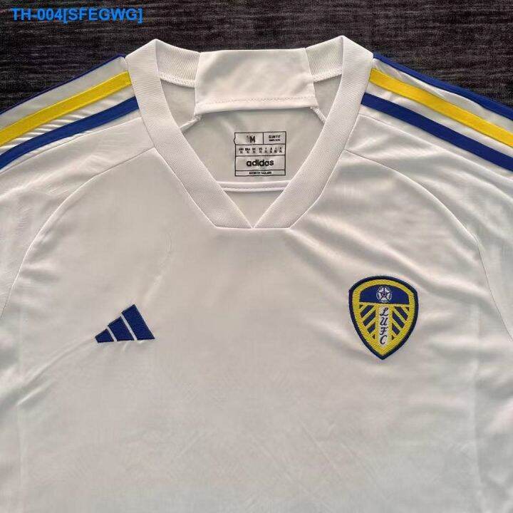 23-24 Leeds new home kit Leeds latest white short-sleeved soccer ...