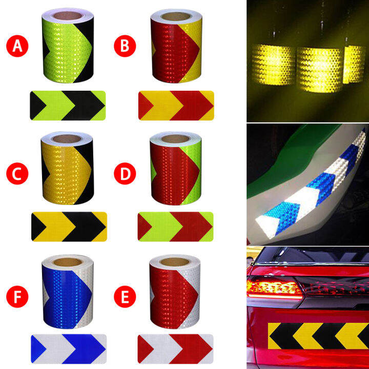 TX【Free Ship】5cm*300cm Car Arrow Reflective Tape Decoration Stickers ...