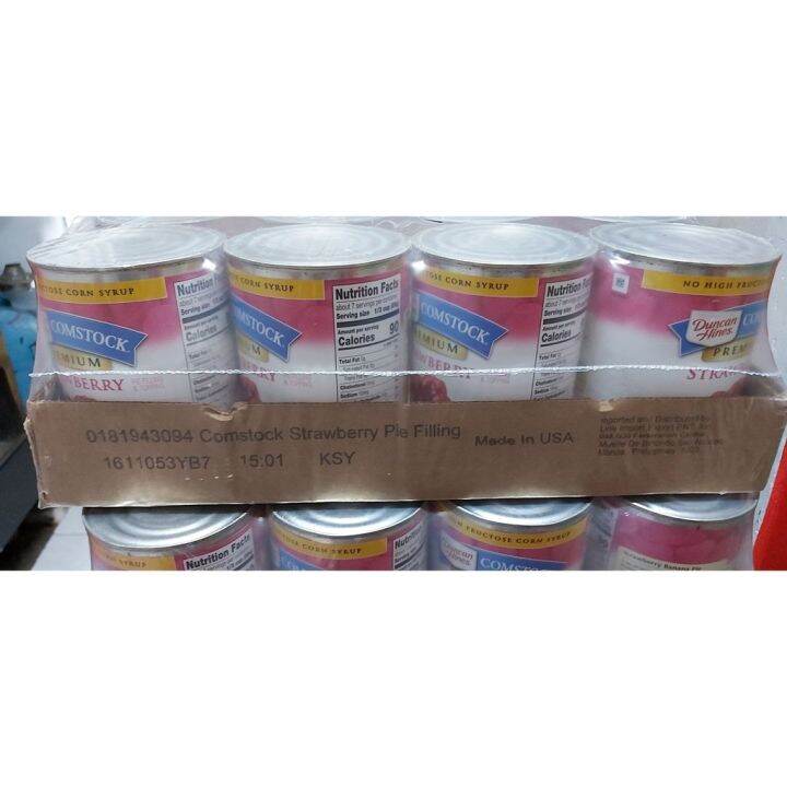 Comstock Original Royal Blueberry and Strawberry Pie Filling Topping ...