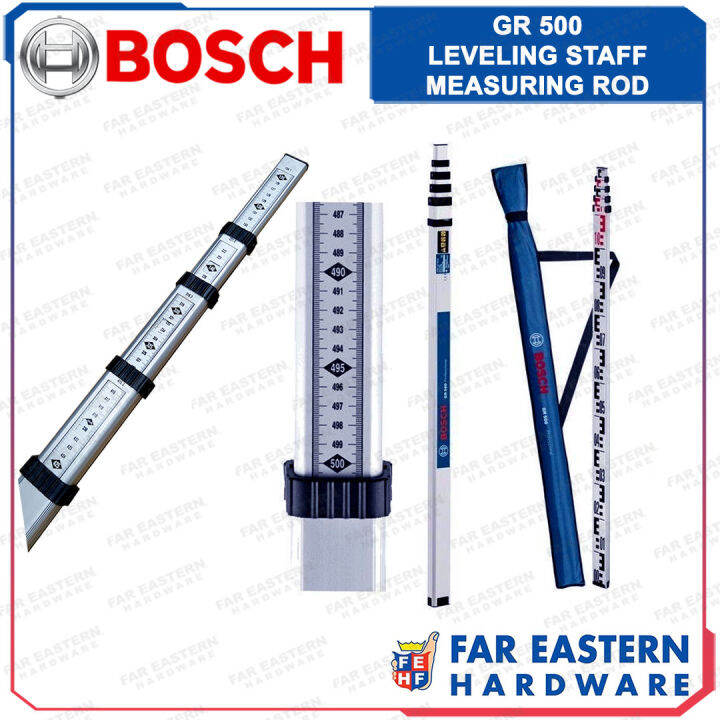 BOSCH GR 500 Levelling Staff / Aluminum Measuring Stadia Rod RBMT ...