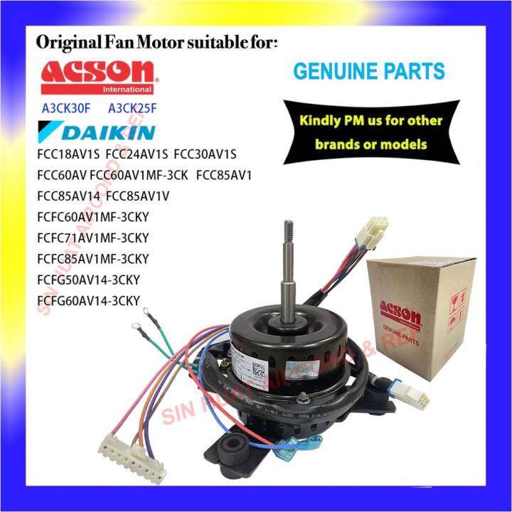 (ORIGINAL PART) ACSON INDOOR Fan Motor A3CK25F A3CK30F Ceiling Cassette ...