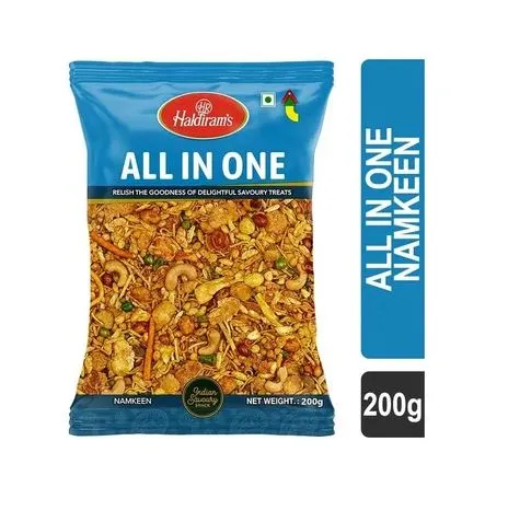 Haldiram's ALL IN ONE Mixture 200G (SPICY BLEND OF CHICKPEAS FLOUR ...