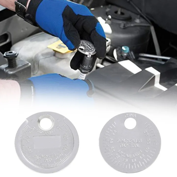 1pc Coin- Type 0.6-2.4mm Spark Plug Gap Gauge Measurement Tool Range ... 1pc Coin- Type 0.6-2.4mm Spark Plug Gap Gauge Measurement Tool Range ...