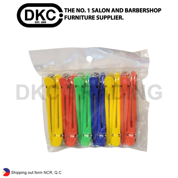 Professional Assorted Duckbill Sectioning Hair Clip 12pcs for Salon and ...