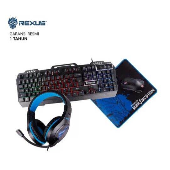 Rexus Warfaction VR3 Max Combo Gaming Keyboard Mouse Headset | Lazada ...