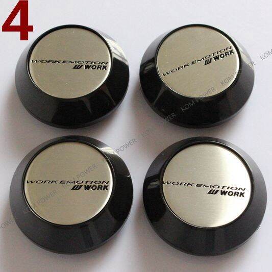 WORK Sticker 65MM Wheel Center Cap Hubcaps Rims Car-Covers Cap WORK VS ...