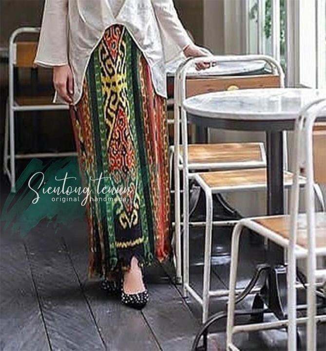 Rok Tenun Payung - Flare Skirt / Rok Span Blanket Tenun Etnik etnik ...