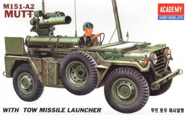 Vintage M151 A2 MUTT with TOW Missile Launcher 1:35 Scale Model Kit ...
