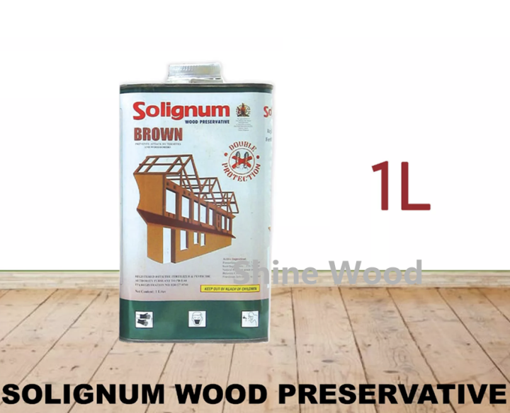 S.W Solignum Wood Preservative Brown 1Liter #207 | Lazada PH
