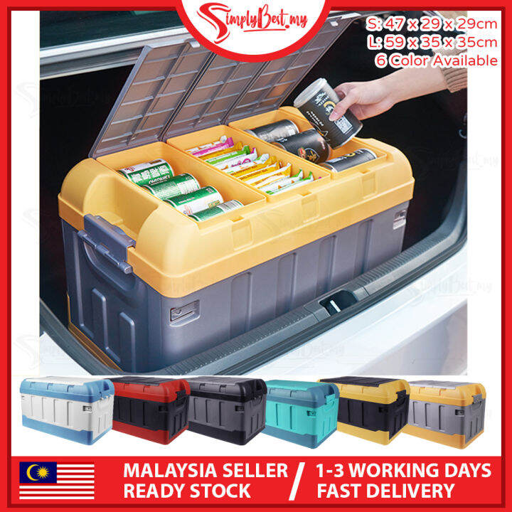 SIMPLYBEST Car Trunk Organizer Storage Box Car Boot Container Box ...