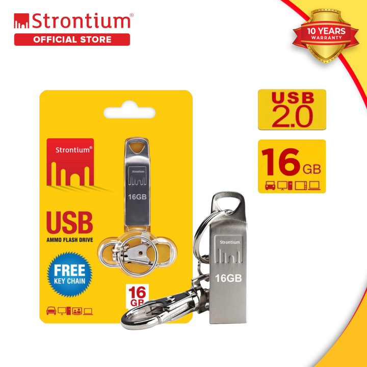 Strontium Ammo SR16GSLAMMO 16GB USB 2.0 Pen Drive (Silver) | Lazada PH