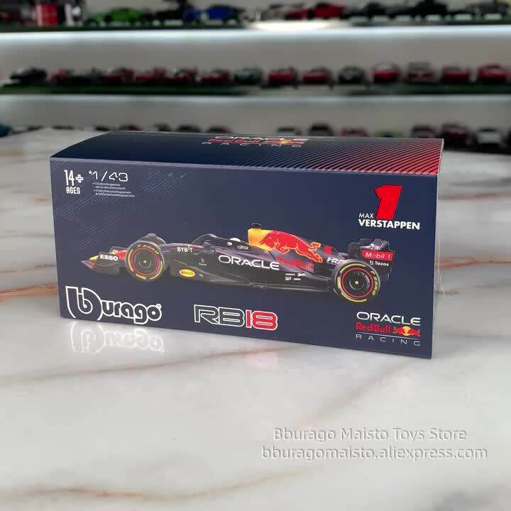 Short 1:43 F1 Champion Verstappen Red Bull Racing RB18 Perez Formula 1 ...