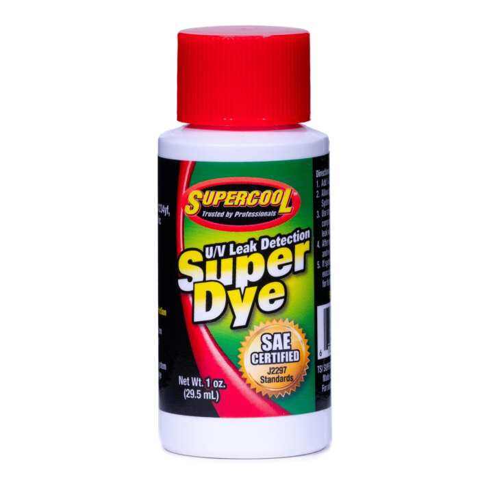 [SUPERCOOL] UV Leak Detection Dye 1oz, Air Conditioner Leak Detector Dye, UV Dye for Cars and ...