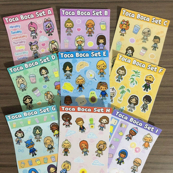 Toca Life Toca Boca Laminated Sticker Sheets | Lazada PH