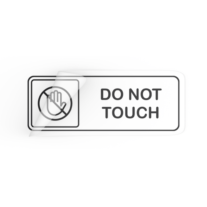do not touch sticker sign - do not touch - stiker tanda jangan sentuh ...