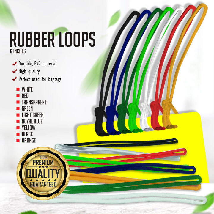 ALL'in Printing Supplies RUBBER LOOPS FOR BAGTAGS (100PCS PER PACK ...
