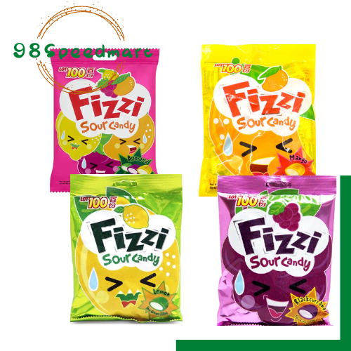 [98] Lot 100 Fizzi Sour Candy 120gm | Lazada