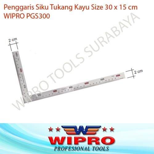 Penggaris Siku Tukang Kayu 30cm x 15cm / 300mm x 150mm WIPRO PGS300 | Lazada Indonesia