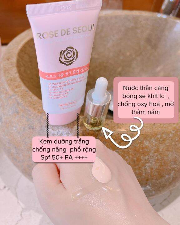 KEM CHỐNG NẮNG ROSE DE SEOUL bản mới nhất 2022 | Lazada.vn