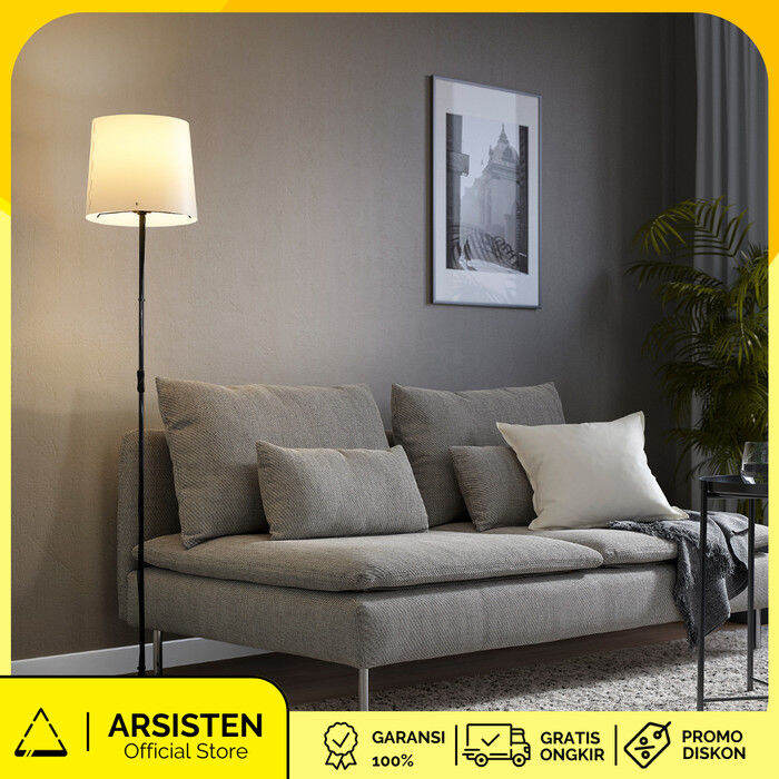 Lampu lantai standing lamp lampu hias ruang tamu hitam/putih 150 cm ...