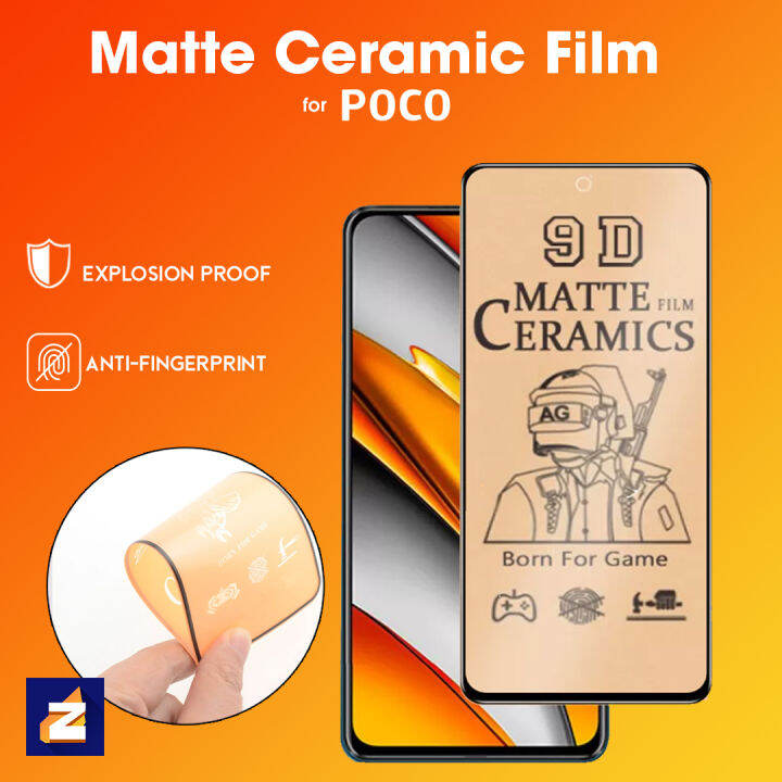 Poco F5 F4 F3 F2 F1 M4 M3 X5 X4 X3 Pro GT NFC 4G 5G 9D Matte Ceramic ...