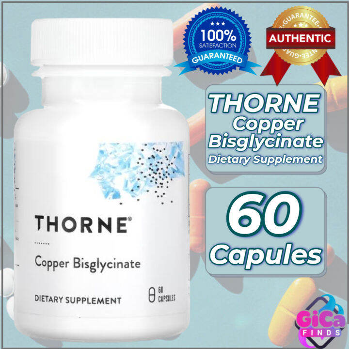 Thorne, Copper Bisglycinate, 60 Capsules | Lazada PH