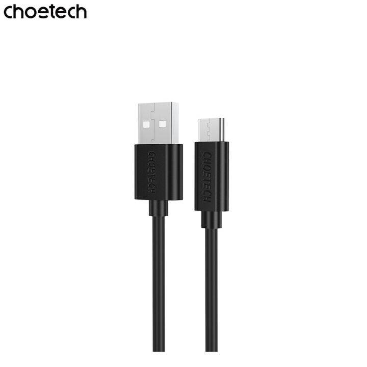 Choetech USB-A to Type-C PVC สายชาร์จเกรดพรีเมี่ยม ความยาว1.2เมตร รองรับ อุปกรณ์ Type-C / iOs ...