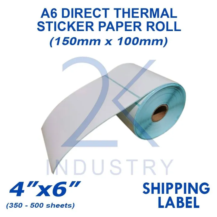 (350 or 500 sheets/label) waybill 150mm x 100mm Direct Thermal A6 ...