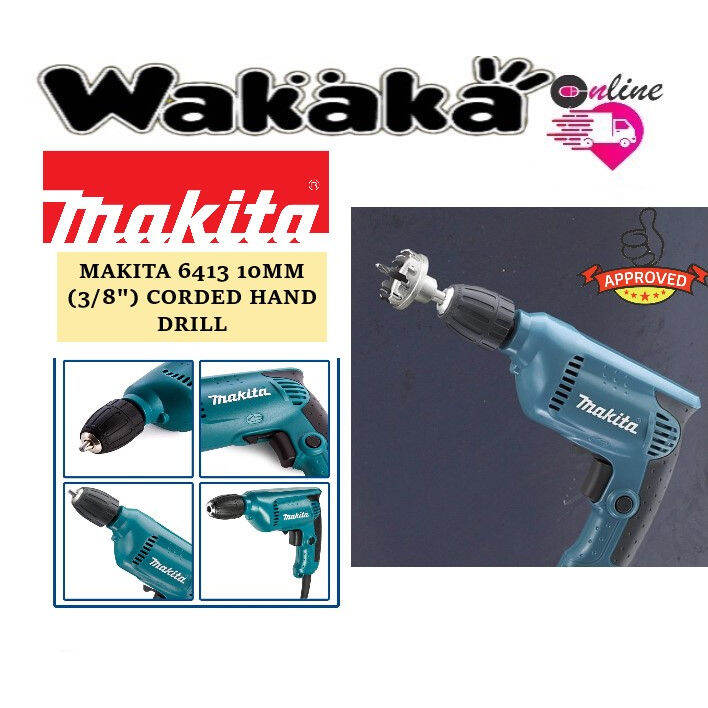 MAKITA 6413 10MM (3/8") CORDED HAND DRILL | Lazada