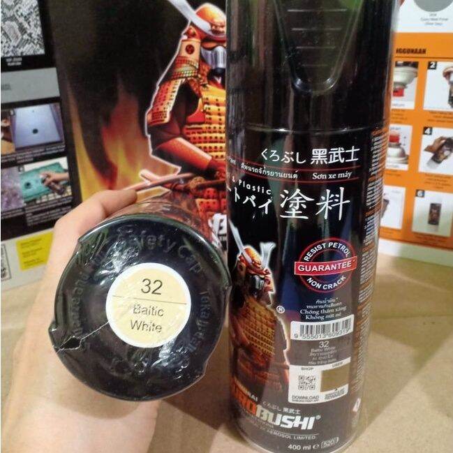 Samurai Paint Kurobushi Cat Semprot Pilox Pilok Warna Putih Tulang / Baltic White (32) 400ml ...