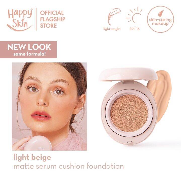 Happy Skin Second Skin Matte Serum Cushion Foundation SPF15 | Lazada PH