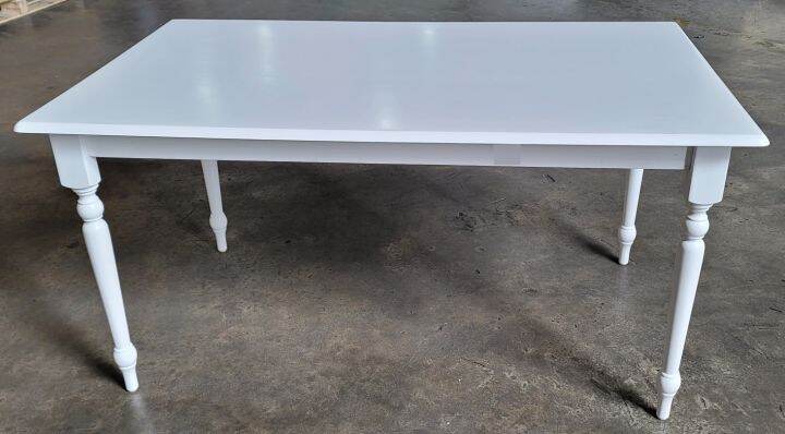 RECTANGULAR DINING TABLE 150cmx90cm WHITE | Lazada
