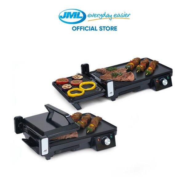 JML 3-in-1 Electric Grill, Griddle and Press Grill JH3IN1G | Lazada PH