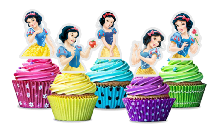 25PCS Snow White Cupcake Topper | Lazada