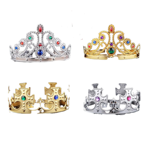 CROWN QUEEN KING Aksesoris Pesta Mahkota ulang tahun Ratu raja satuan ...