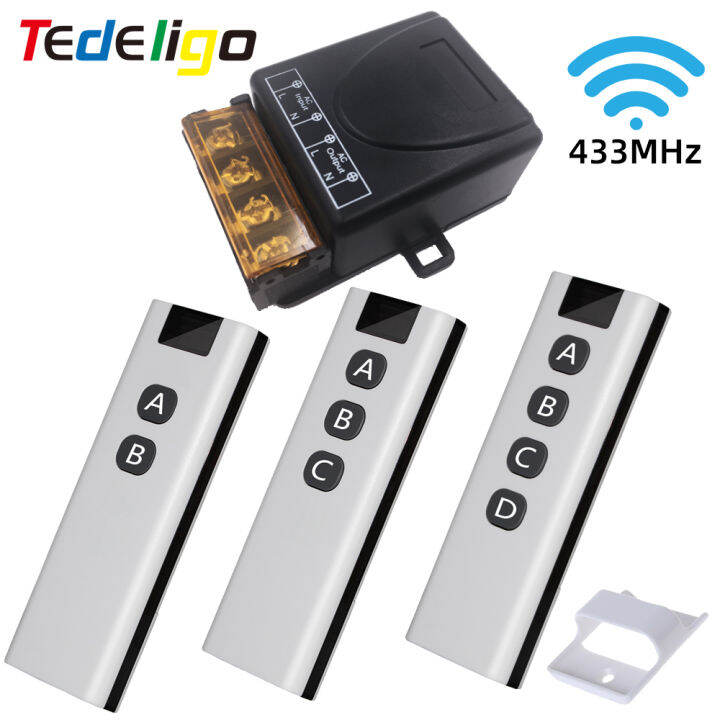 Smart Switch rf 433mhz Relay Module Wireless Remote Control Switch AC ...