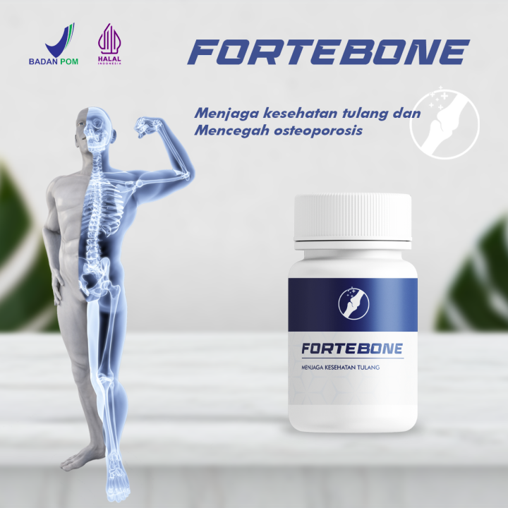 Fortebone Suplemen Kesehatan Tulang dan Sendi isi 30 Vitamin D Kalsium ...