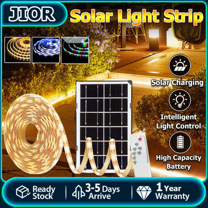 LED Solar Strip Lights 3M Outdoor Lighting IP67 Waterproof String ...