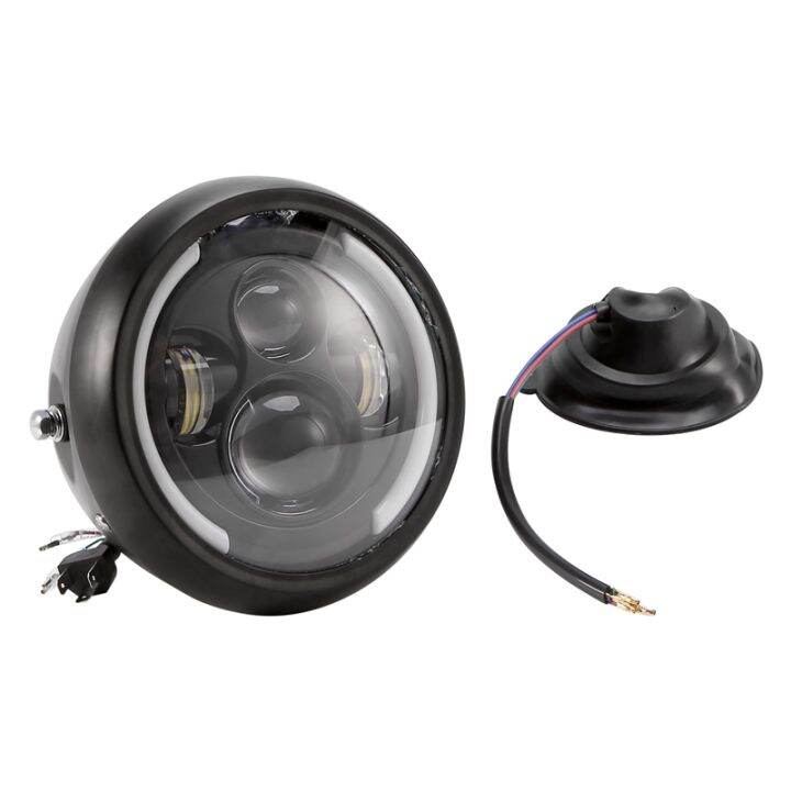 7 5 Inch Universal Round Motorcycle Led Headlights Retro Motorcycle