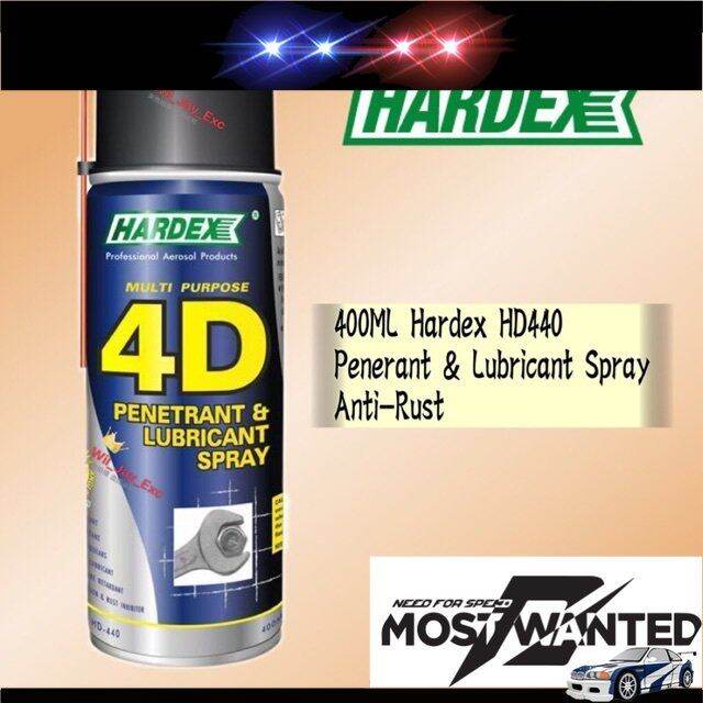 HARDEX HD440 HD420 4D PENETRANT & LUBRICANT SPRAY (400ML HD440)( 200ML ...