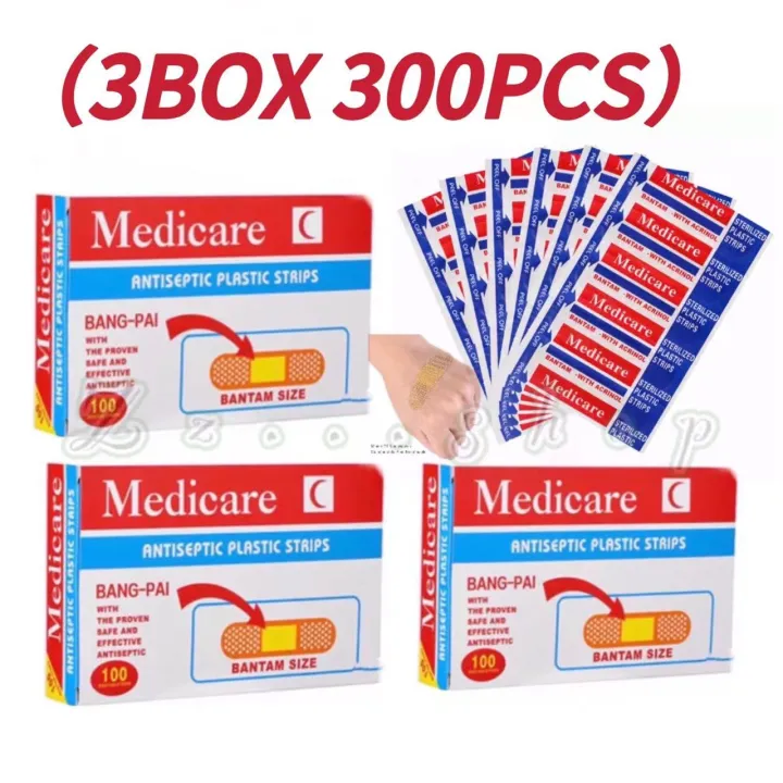 Medical Plaster Strips Adhesive Antiseptic Bandage Band Aid First Aid ...