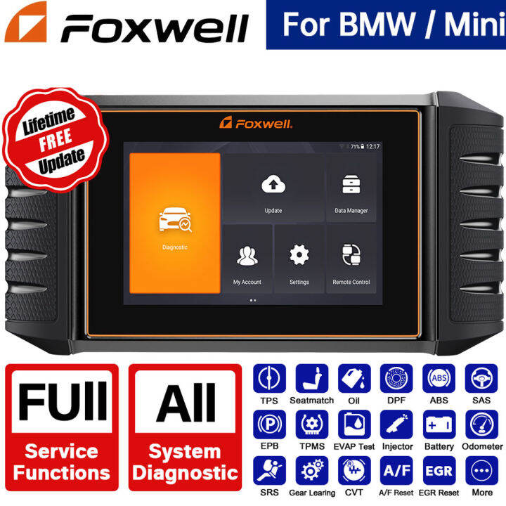 Foxwell NT710 OBD2 Scanner For BMW /BENZ/Ford/GM/VAG Full System 2022 ...