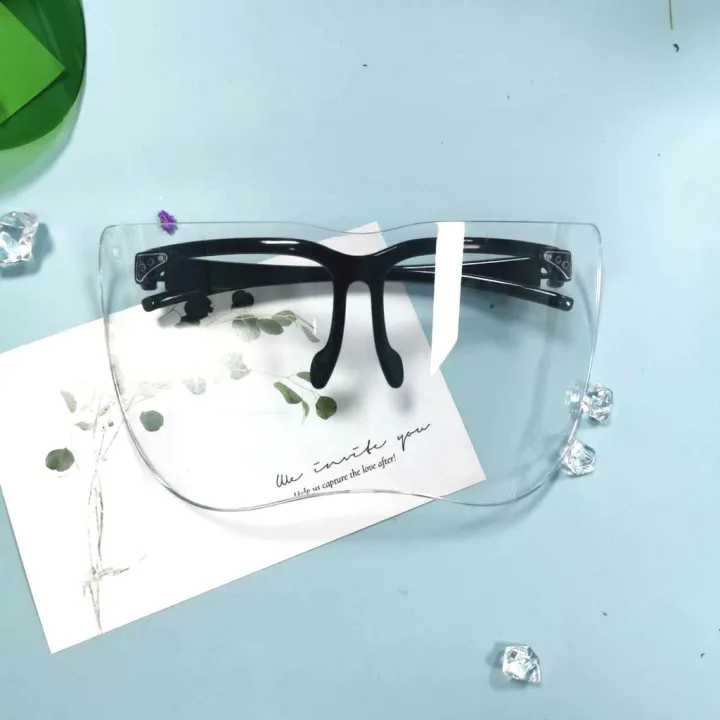 HALF EYE/FACE SHIELD Oversized Exaggerated Visor Wrap Shields Large ...