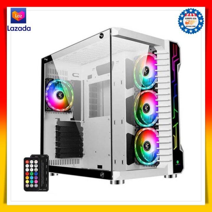 TSUNAMI ATX Case (NP) Protector Vision II (White) #EU5 | Lazada.co.th