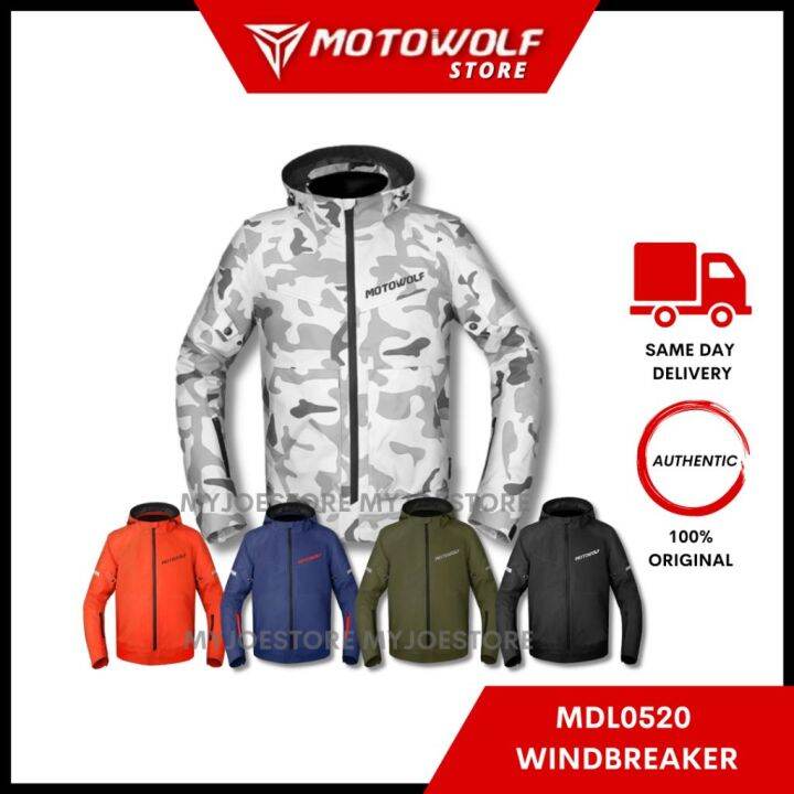 MDL0520 Motowolf Windbreaker Wind Breaker Waterproof Rainproof Built-in ...