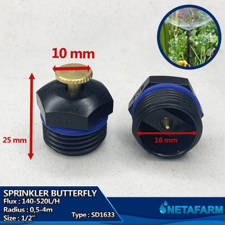 Sprinkler Taman / Alat Siram Kuningan / Kran Sprinkle SD1633 - 10 pcs ...
