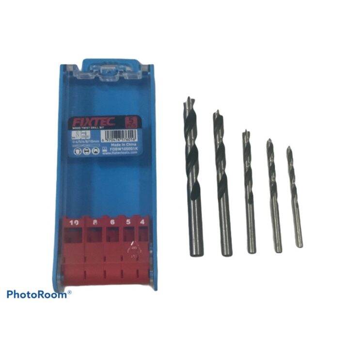 Fixtec Drill Bits Set ( 5Pcs Per Pack ) Masonry HSS Wood | Lazada PH