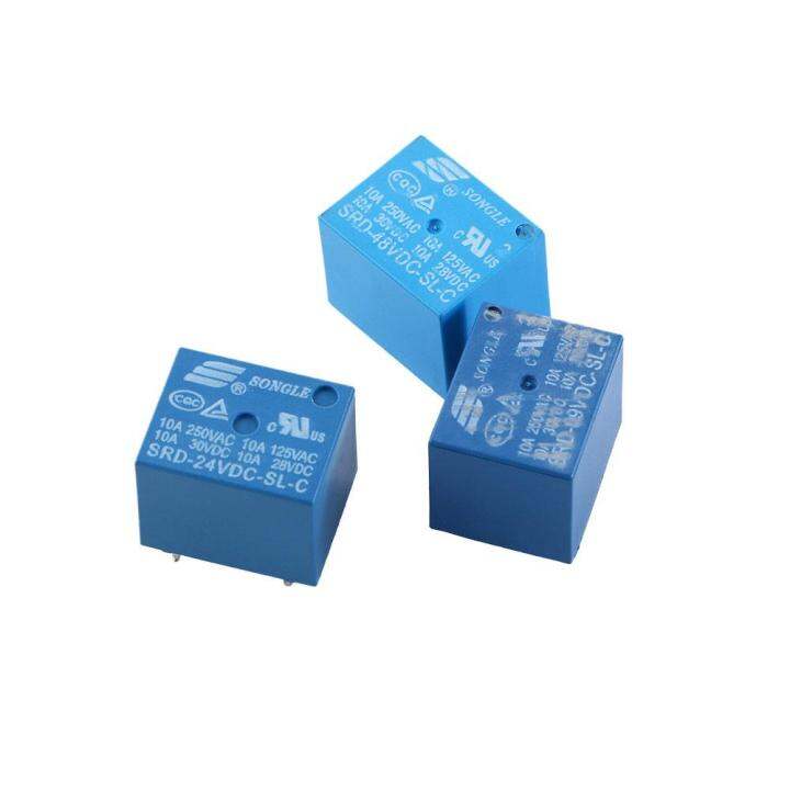 ONFIN 5Pins Mini 3V 5V 6V 9V 12V 24V 48V 10A SRD-05VDC-SL-C SRD-06VDC ...