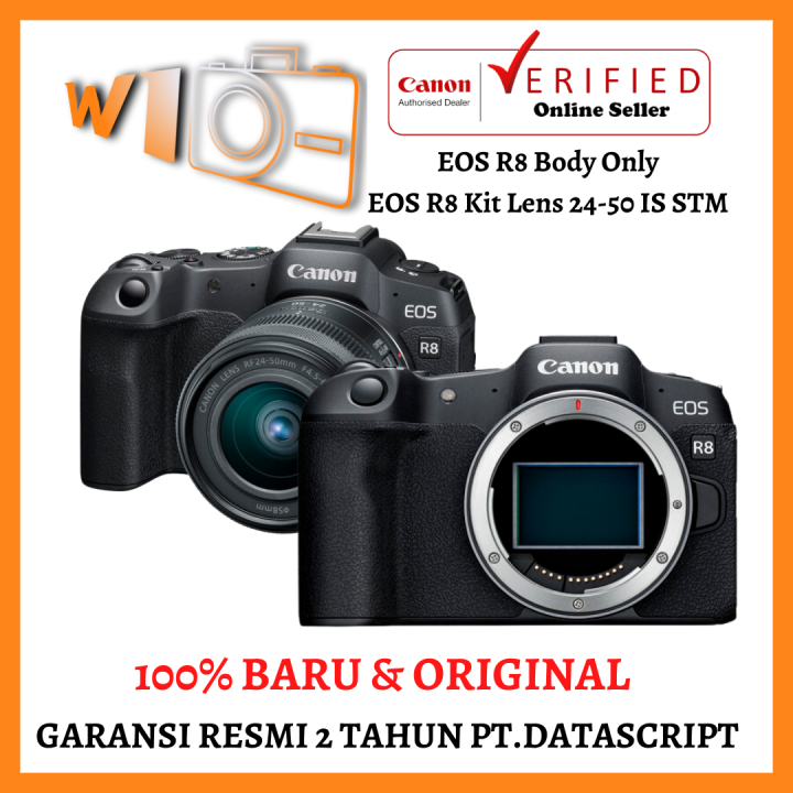 Canon EOS R8 / EOS R 8 Kit RF 24-50mm f/4.5-6.3 IS STM - Garansi Resmi ...