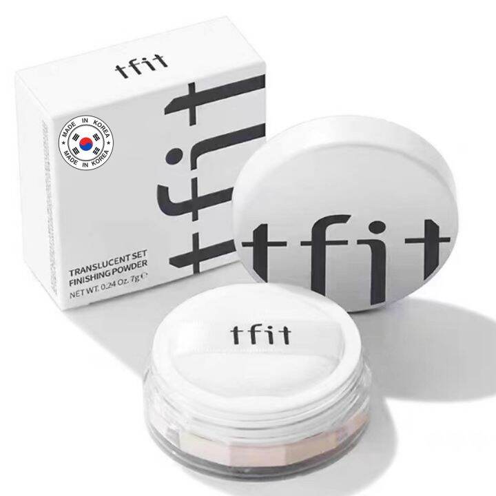 Tfit Translucent Set Finishing Powder 7g แป้งฝุ่นเนื้อละเอียดบางเบาคุม ...